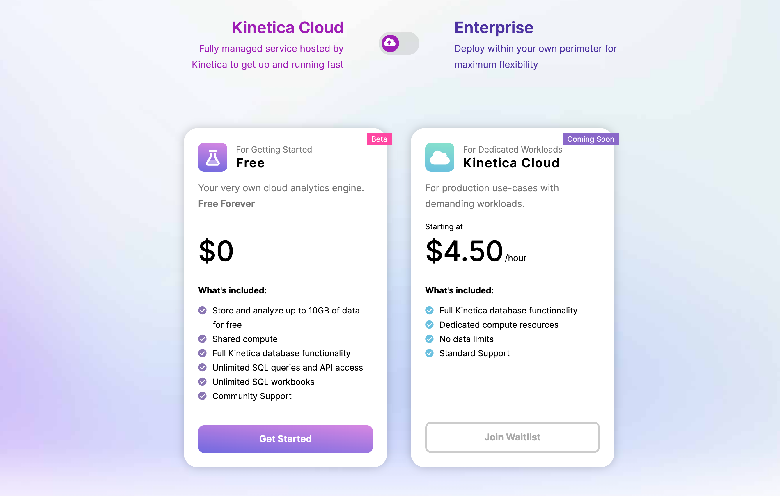 Kinetica: Flexible Deployment Options